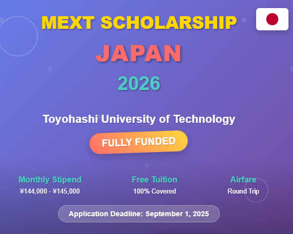 Fully Funded MEXT Scholarship Japan 2026 - Enrolled Now